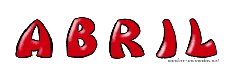 Gifs Animados del Nombre Abril. Imágenes gifs. Firmas animadas