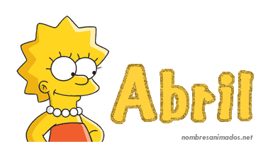 Gifs Animados del Nombre Abril. Imágenes gifs. Firmas animadas
