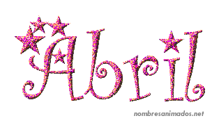 Gifs Animados del Nombre Abril. Imágenes gifs. Firmas animadas