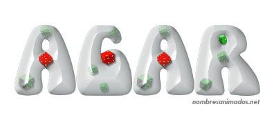 Gifs Animados del Nombre Agar. Imágenes gifs. Firmas animadas