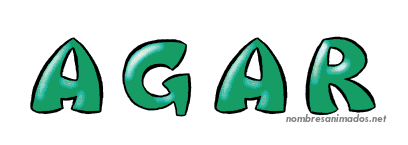 Gifs Animados del Nombre Agar. Imágenes gifs. Firmas animadas