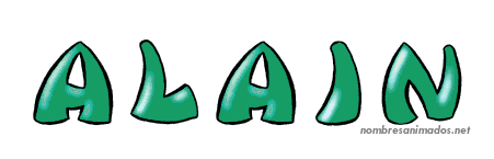 Gifs Animados del Nombre Alain. Imágenes gifs. Firmas animadas