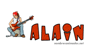 Gifs Animados del Nombre Alain. Imágenes gifs. Firmas animadas