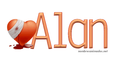 Gifs Animados del Nombre Alan. Imágenes gifs. Firmas animadas