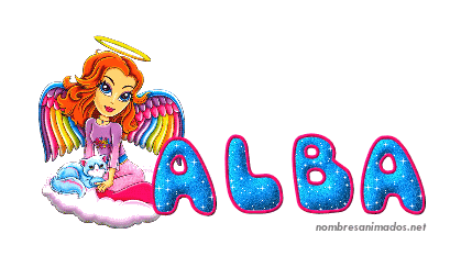 Gifs Animados del Nombre Alba. Imágenes gifs. Firmas animadas