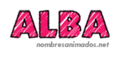 Gifs Animados del Nombre Alba. Imágenes gifs. Firmas animadas