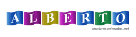 Gifs Animados del Nombre Alberto. Imágenes gifs. Firmas animadas