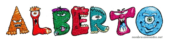 Gifs Animados del Nombre Alberto. Imágenes gifs. Firmas animadas