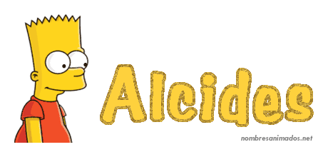 Gifs Animados del Nombre Alcides. Imágenes gifs. Firmas animadas