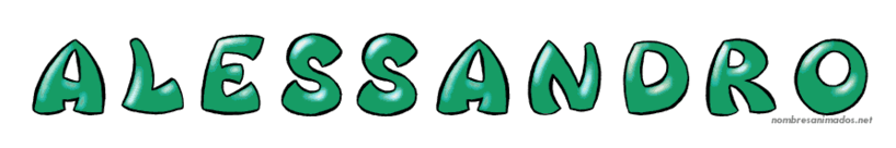 Gifs Animados del Nombre Alessandro. Imágenes gifs. Firmas animadas