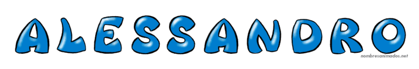 Gifs Animados del Nombre Alessandro. Imágenes gifs. Firmas animadas