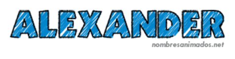 Gifs Animados del Nombre Alexander. Imágenes gifs. Firmas animadas