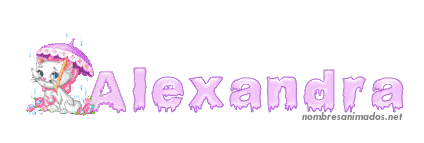 Gifs Animados del Nombre alexandra. Imágenes gifs. Firmas animadas