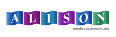 Gifs Animados del Nombre Alison. Imágenes gifs. Firmas animadas