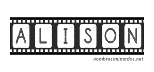 Gifs Animados del Nombre Alison. Imágenes gifs. Firmas animadas