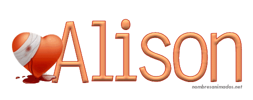 Gifs Animados del Nombre Alison. Imágenes gifs. Firmas animadas