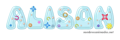 Gifs Animados del Nombre Alison. Imágenes gifs. Firmas animadas