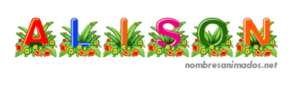 Gifs Animados del Nombre Alison. Imágenes gifs. Firmas animadas