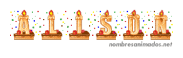 Gifs Animados del Nombre Alison. Imágenes gifs. Firmas animadas