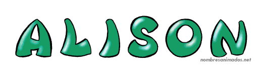 Gifs Animados del Nombre Alison. Imágenes gifs. Firmas animadas
