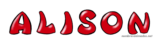 Gifs Animados del Nombre Alison. Imágenes gifs. Firmas animadas