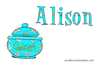 Gifs Animados del Nombre Alison. Imágenes gifs. Firmas animadas