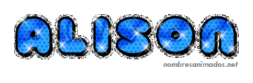 Gifs Animados del Nombre Alison. Imágenes gifs. Firmas animadas