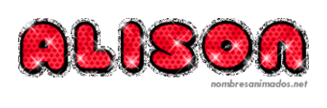 Gifs Animados del Nombre Alison. Imágenes gifs. Firmas animadas