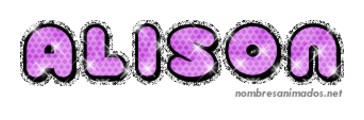 Gifs Animados del Nombre Alison. Imágenes gifs. Firmas animadas