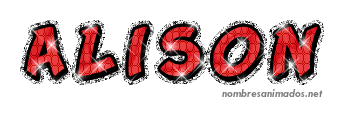 Gifs Animados del Nombre Alison. Imágenes gifs. Firmas animadas