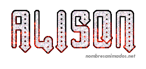 Gifs Animados del Nombre Alison. Imágenes gifs. Firmas animadas