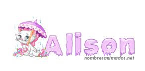 Gifs Animados del Nombre Alison. Imágenes gifs. Firmas animadas