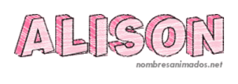 Gifs Animados del Nombre Alison. Imágenes gifs. Firmas animadas
