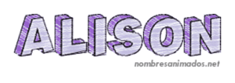 Gifs Animados del Nombre Alison. Imágenes gifs. Firmas animadas