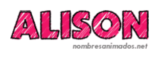 Gifs Animados del Nombre Alison. Imágenes gifs. Firmas animadas