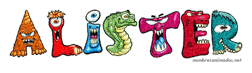 Gifs Animados del Nombre Alister. Imágenes gifs. Firmas animadas