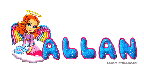 Gifs Animados del Nombre Allan. Imágenes gifs. Firmas animadas