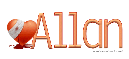 Gifs Animados del Nombre Allan. Imágenes gifs. Firmas animadas