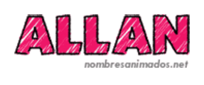 Gifs Animados del Nombre Allan. Imágenes gifs. Firmas animadas