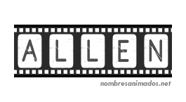 Gifs Animados del Nombre Allen. Imágenes gifs. Firmas animadas