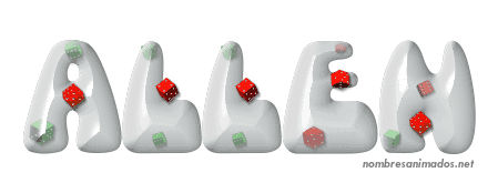 Gifs Animados del Nombre Allen. Imágenes gifs. Firmas animadas