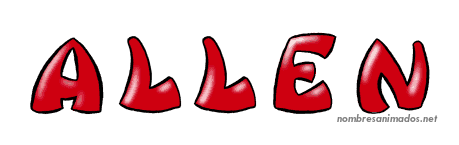 Gifs Animados del Nombre Allen. Imágenes gifs. Firmas animadas