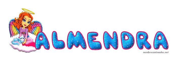 Gifs Animados del Nombre Almendra. Imágenes gifs. Firmas animadas