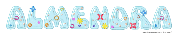 Gifs Animados del Nombre Almendra. Imágenes gifs. Firmas animadas