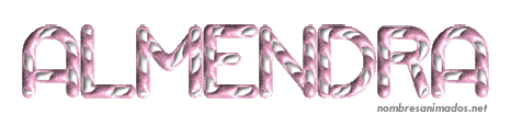 Gifs Animados del Nombre Almendra. Imágenes gifs. Firmas animadas