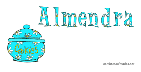 Gifs Animados del Nombre Almendra. Imágenes gifs. Firmas animadas