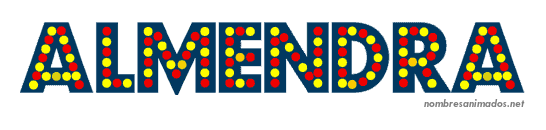 Gifs Animados del Nombre Almendra. Imágenes gifs. Firmas animadas