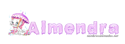 Gifs Animados del Nombre Almendra. Imágenes gifs. Firmas animadas