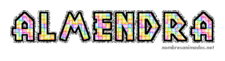 Gifs Animados del Nombre Almendra. Imágenes gifs. Firmas animadas