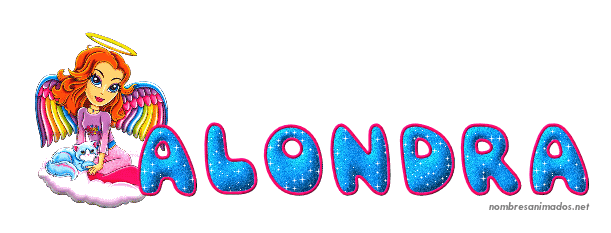 Gifs Animados del Nombre Alondra. Imágenes gifs. Firmas animadas